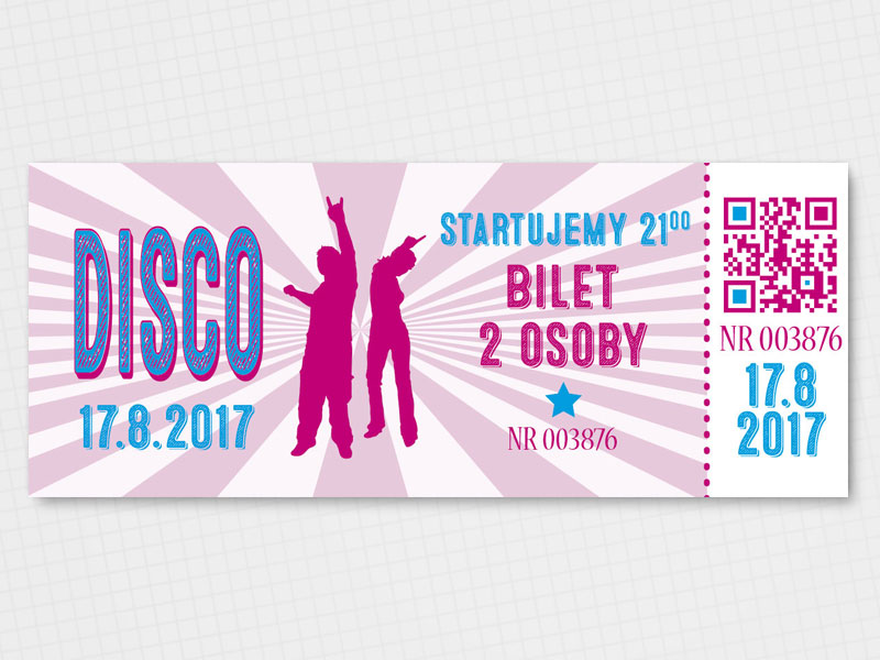 Bilet wstępu 100x50 mm : Bilety, wejściówki, karnety Bilety Bilet wstępu 100x50 mm : Bilety, wejściówki, karnety Bilety